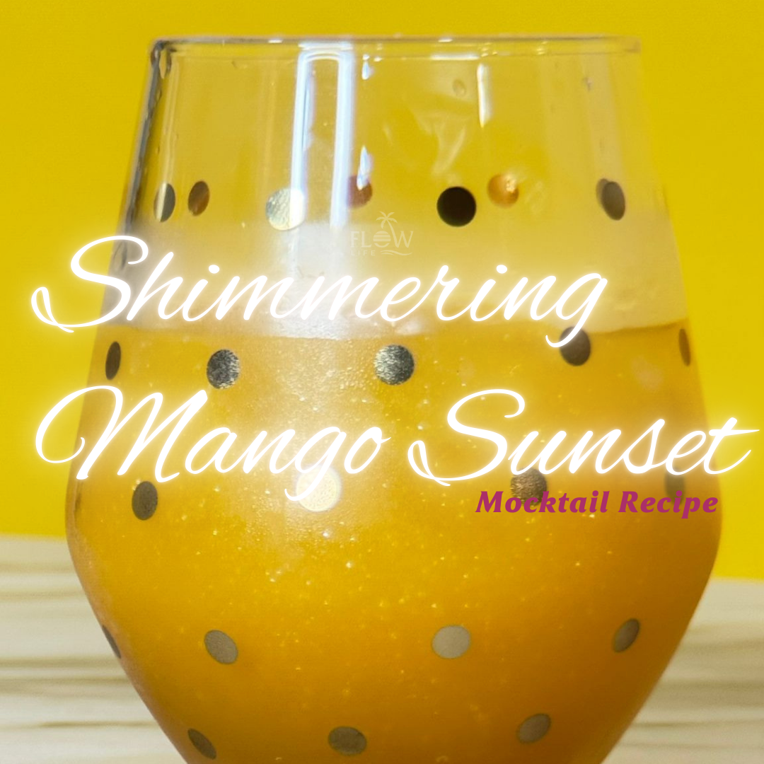 Shimmering Mango Sunset Mocktail | Golden Hour in a Glass – FlowLife