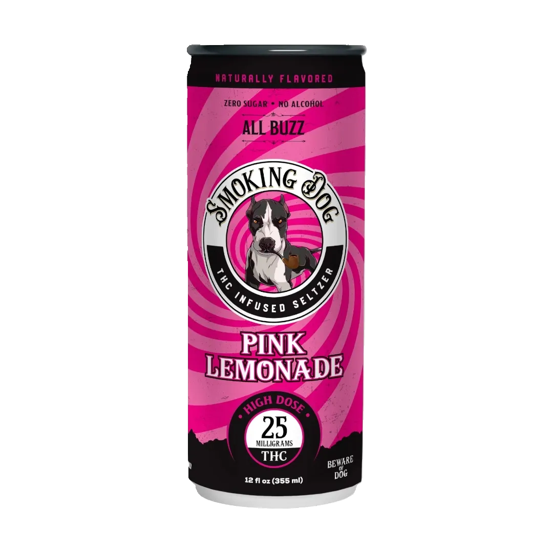 Smoking Dog THC Pink Lemonade Seltzer 25mg – FlowLife